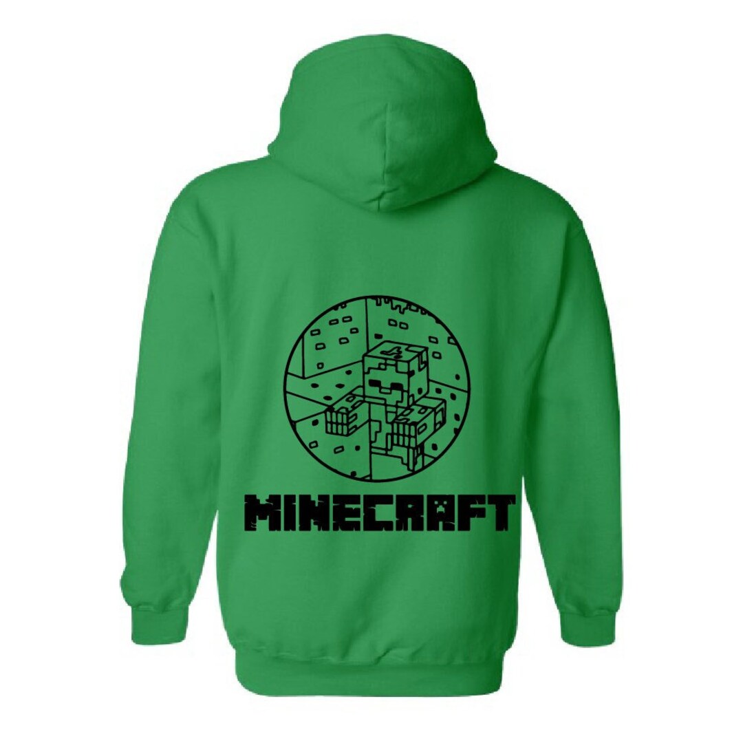 Minecraft, SVG File, Hoodie, Green , Minecrafter, Gamer Hoodie - Etsy