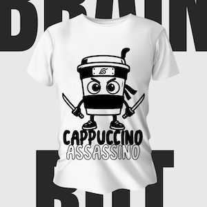 Cappuccino Assassino, SVG File, Italian Brainrot Character, Back to ...