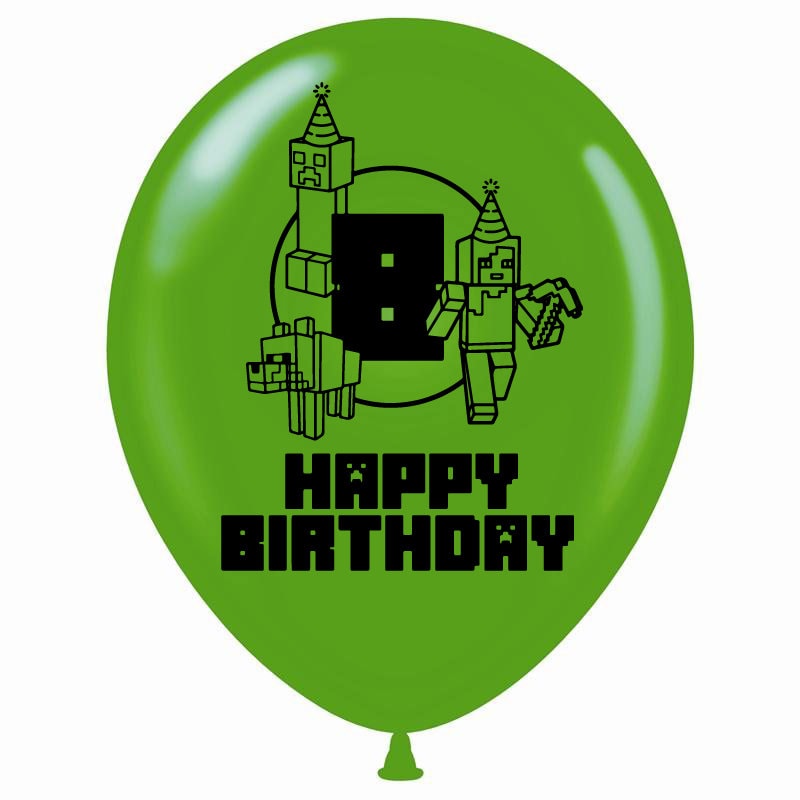 Minecraft Birthday, SVG File, Birthday Celebration, Happy Birthday, 8 ...