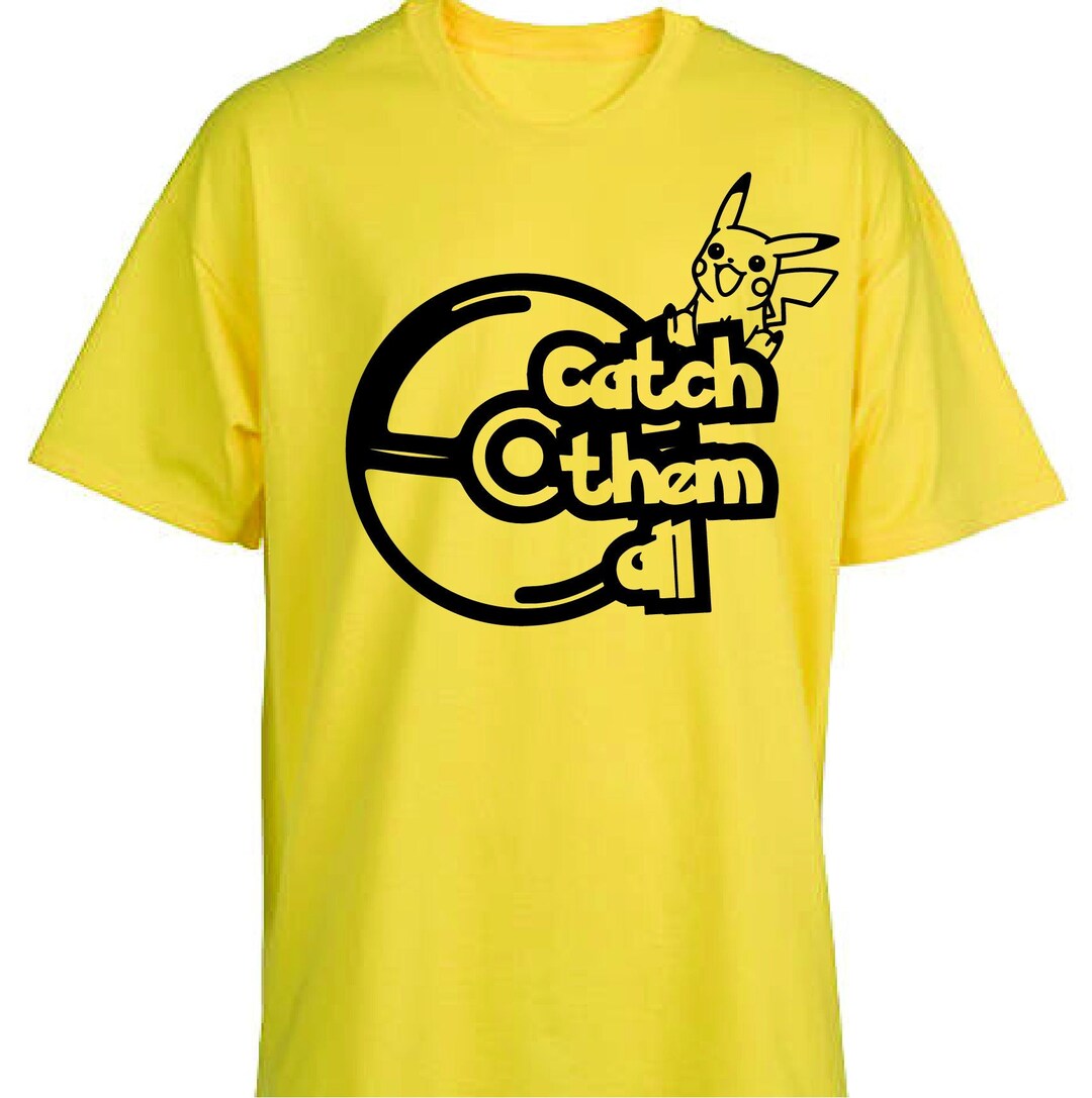 Pokemon SVG, Pikachu, Catch Them All, Cartoon - Etsy