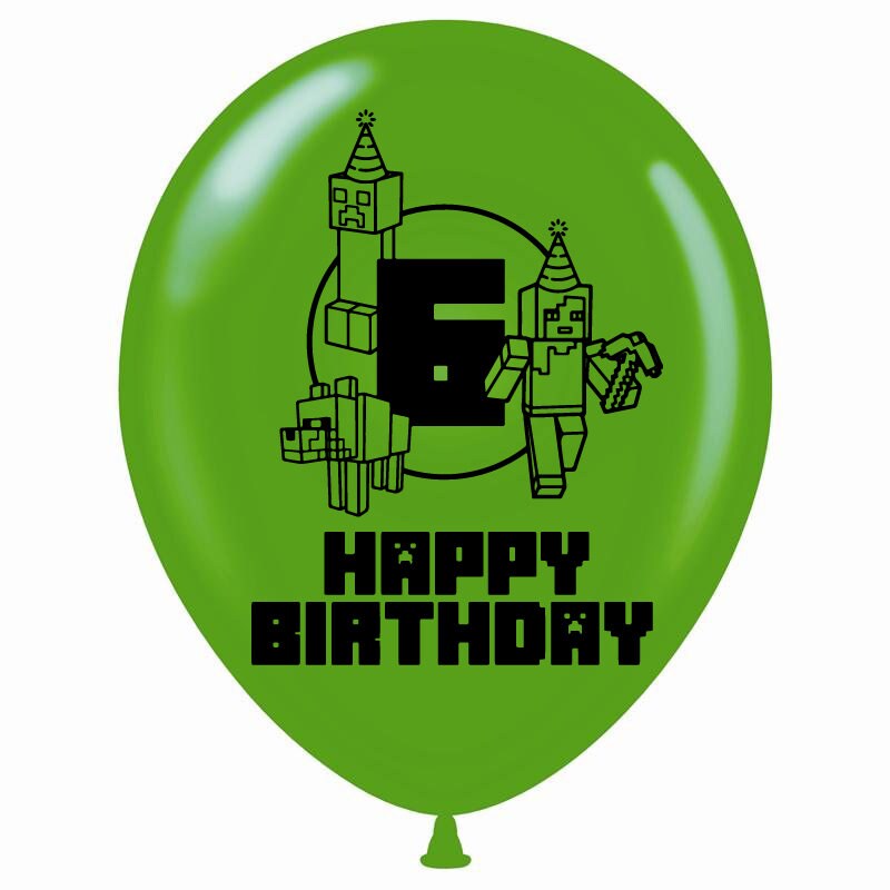 Minecraft Birthday, SVG File, Birthday Celebration, Happy Birthday, 6 ...
