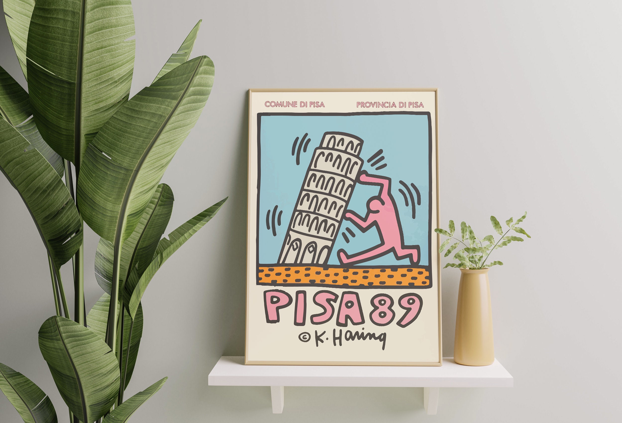 Keith Haring Print, Keith Haring Poster Humanism, Keith Haring Digital ...