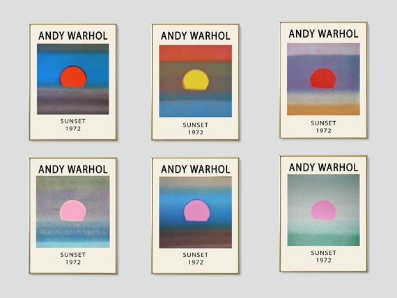 Gallery Wall Art Set of 6 Andy Warhol Print Andy Warhol - Etsy