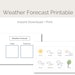 Weather Forecast Childrens Visual, Morning Schedule, Kids Daily ...
