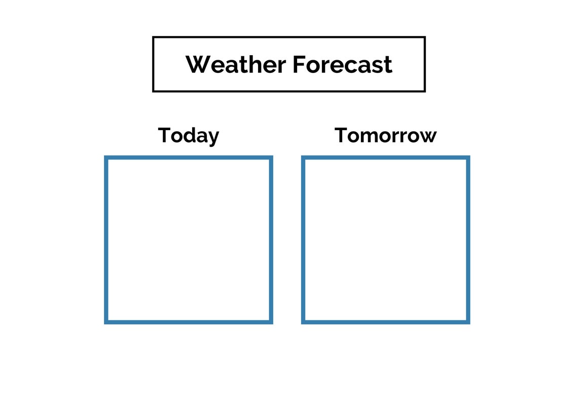 Weather Forecast Childrens Visual, Morning Schedule, Kids Daily ...