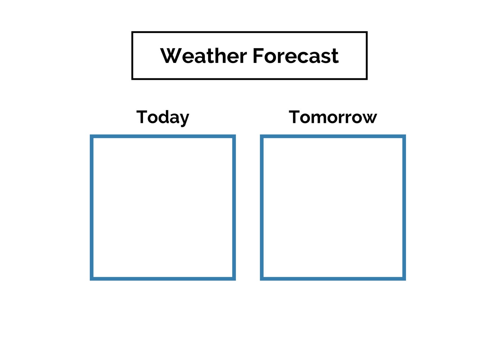 Weather Forecast Childrens Visual, Morning Schedule, Kids Daily ...