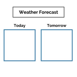 Weather Forecast Childrens Visual, Morning Schedule, Kids Daily ...