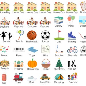 Montessori Morning Board, Weekly Schedule Childrens Visual, Kids ...