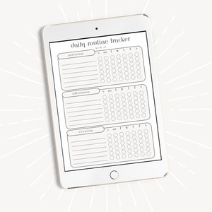 Daily Routine Tracker, Daily Routine Planner Printable, Routine ...