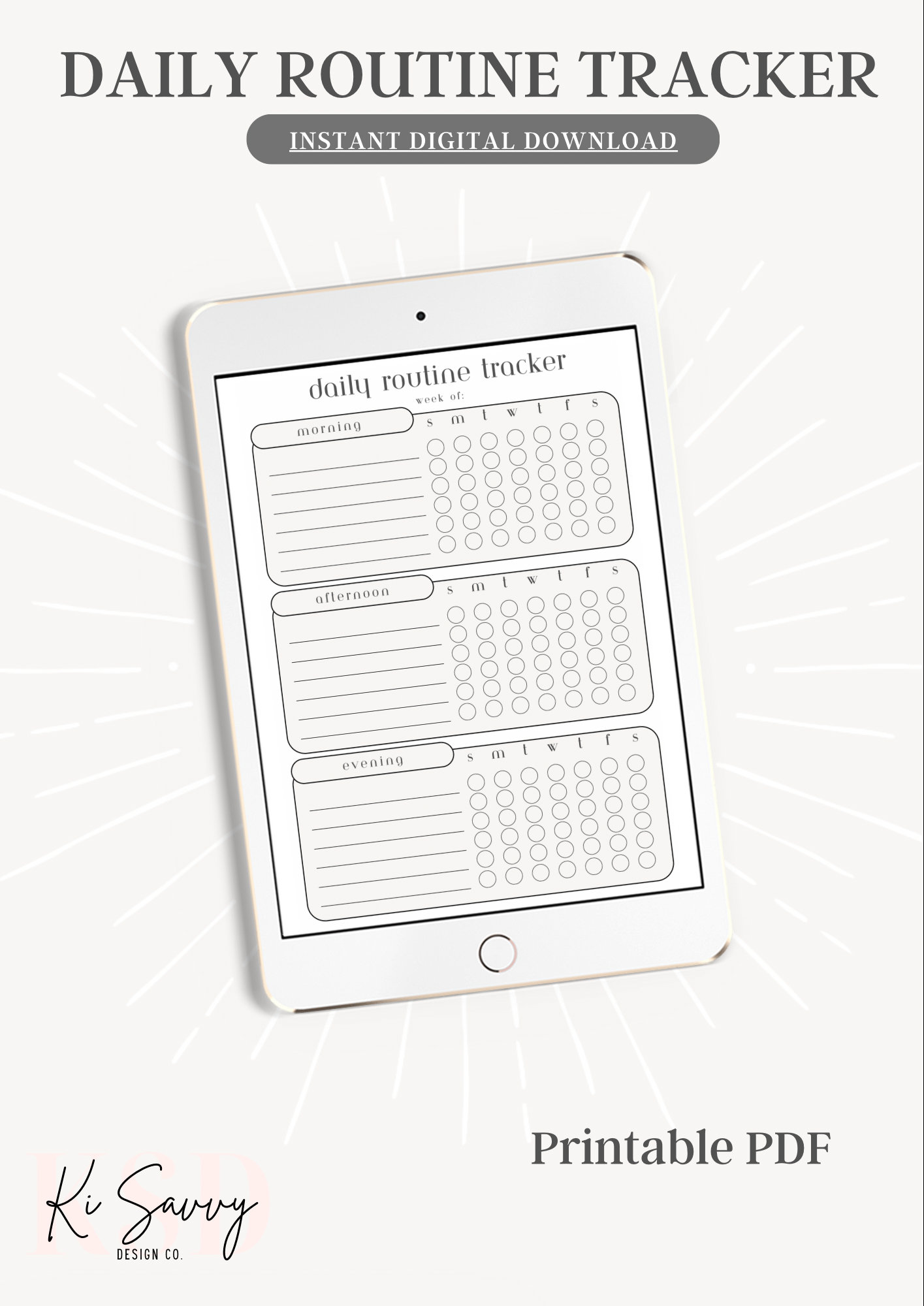 Daily Routine Tracker, Daily Routine Planner Printable, Routine ...