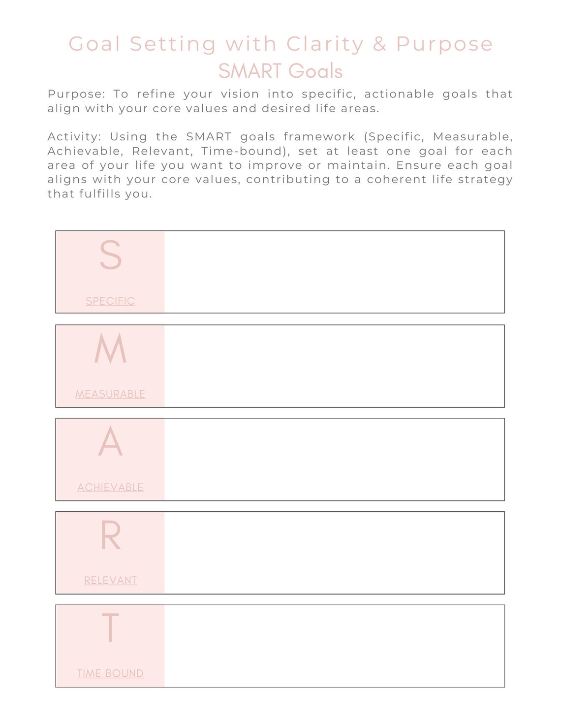 Designing Your Dream Life: Goal Setting Workbook - Etsy
