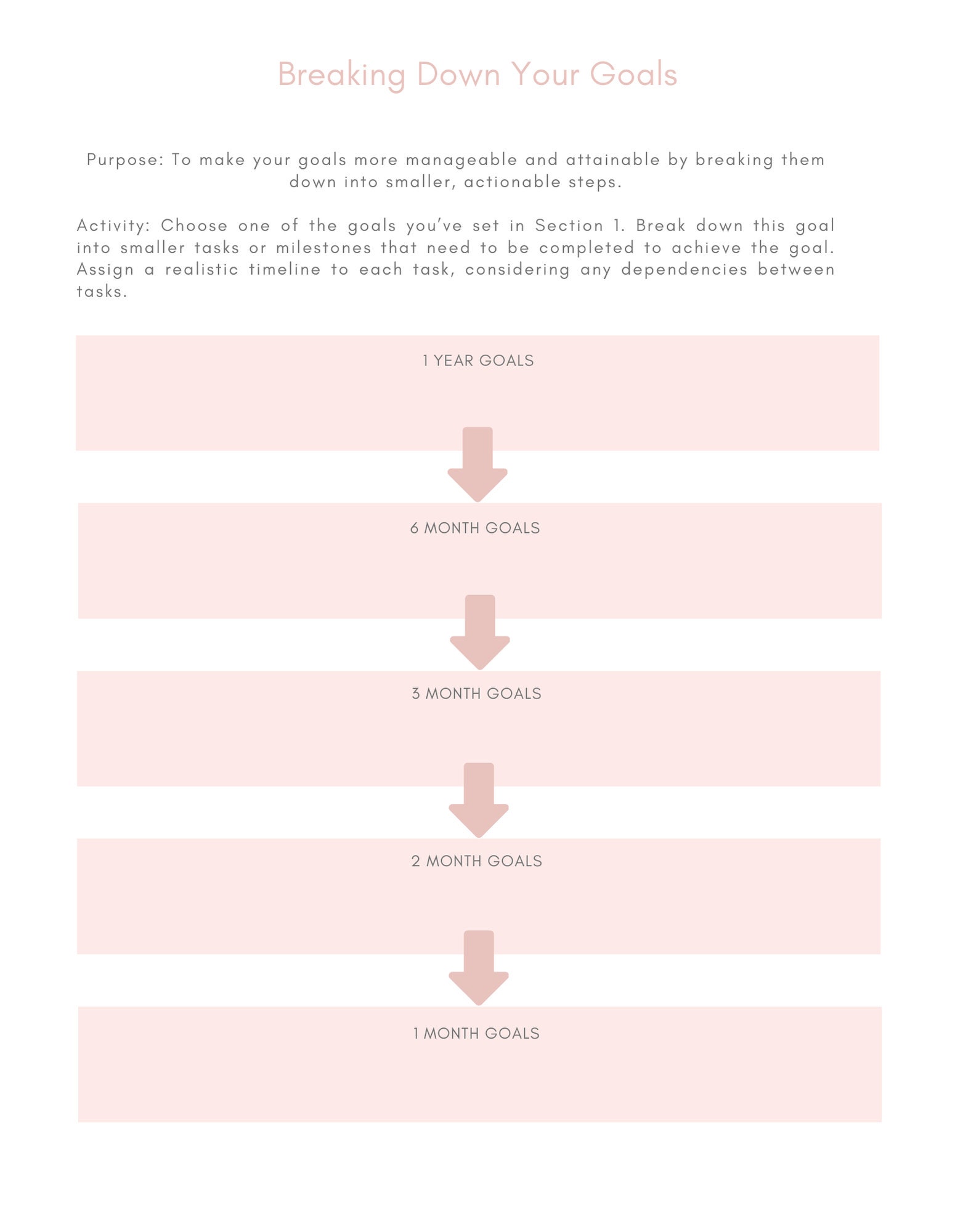 Designing Your Dream Life: Goal Setting Workbook - Etsy