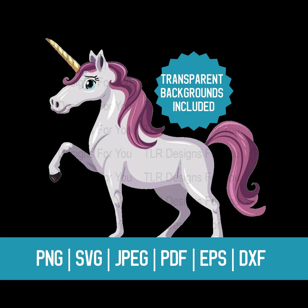Unicorn Clipart, Digital Download, Fantasy Creature, Magical Unicorn ...