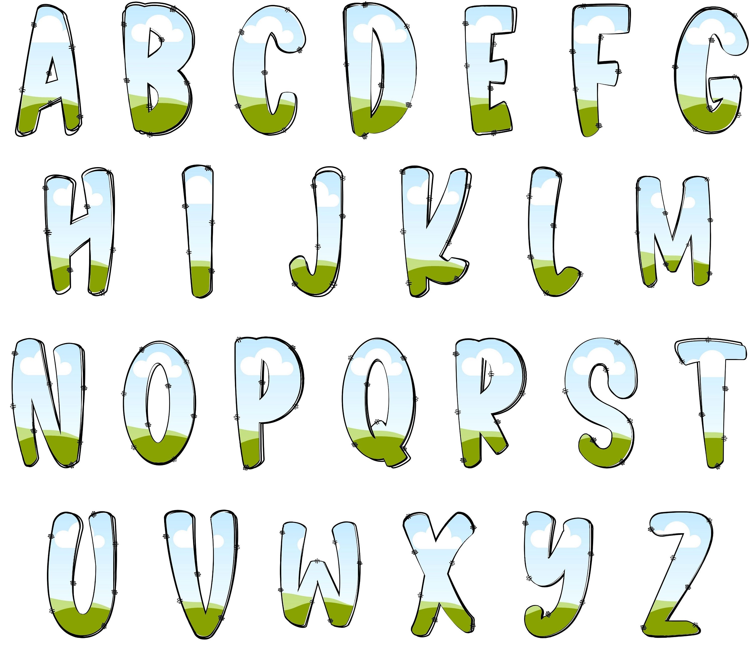 Canva Design Your Own Doodle Letters, Canva Doodle Letter Frame ...