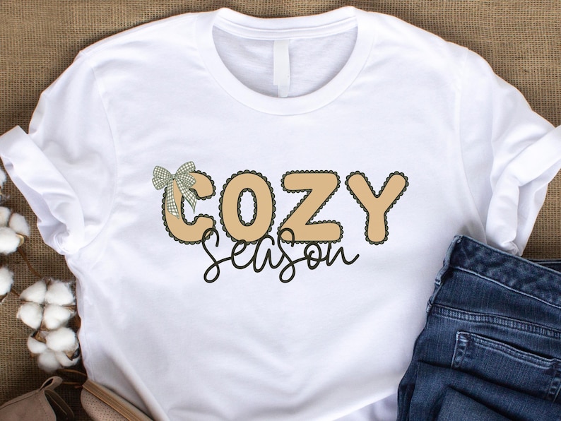 Cozy Scallop Edged Doodle Alphabet PNG Set A-Z 0-9 | Neutral Gold and ...