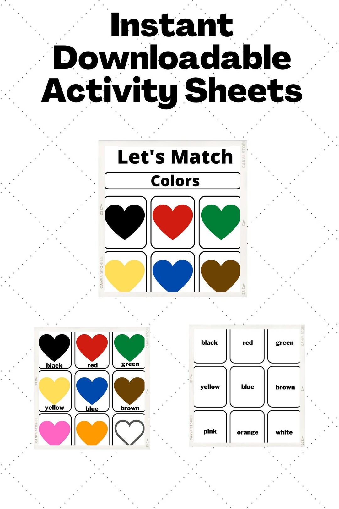 Let's Match - Color | Sight Words | Activities for Stay at Home ...
