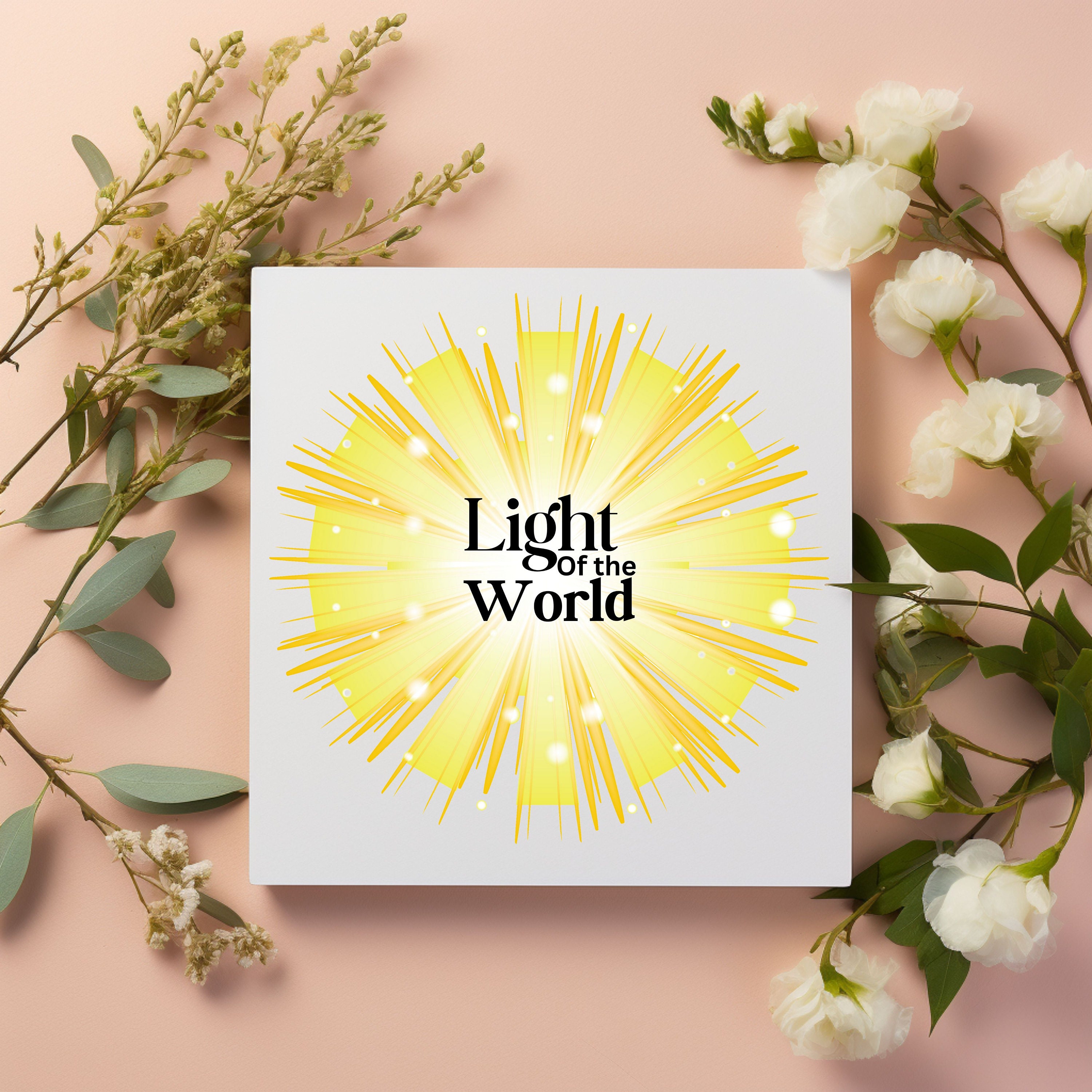 Jesus SVG | Light of the World Faith Graphic | Christian Cut File for ...