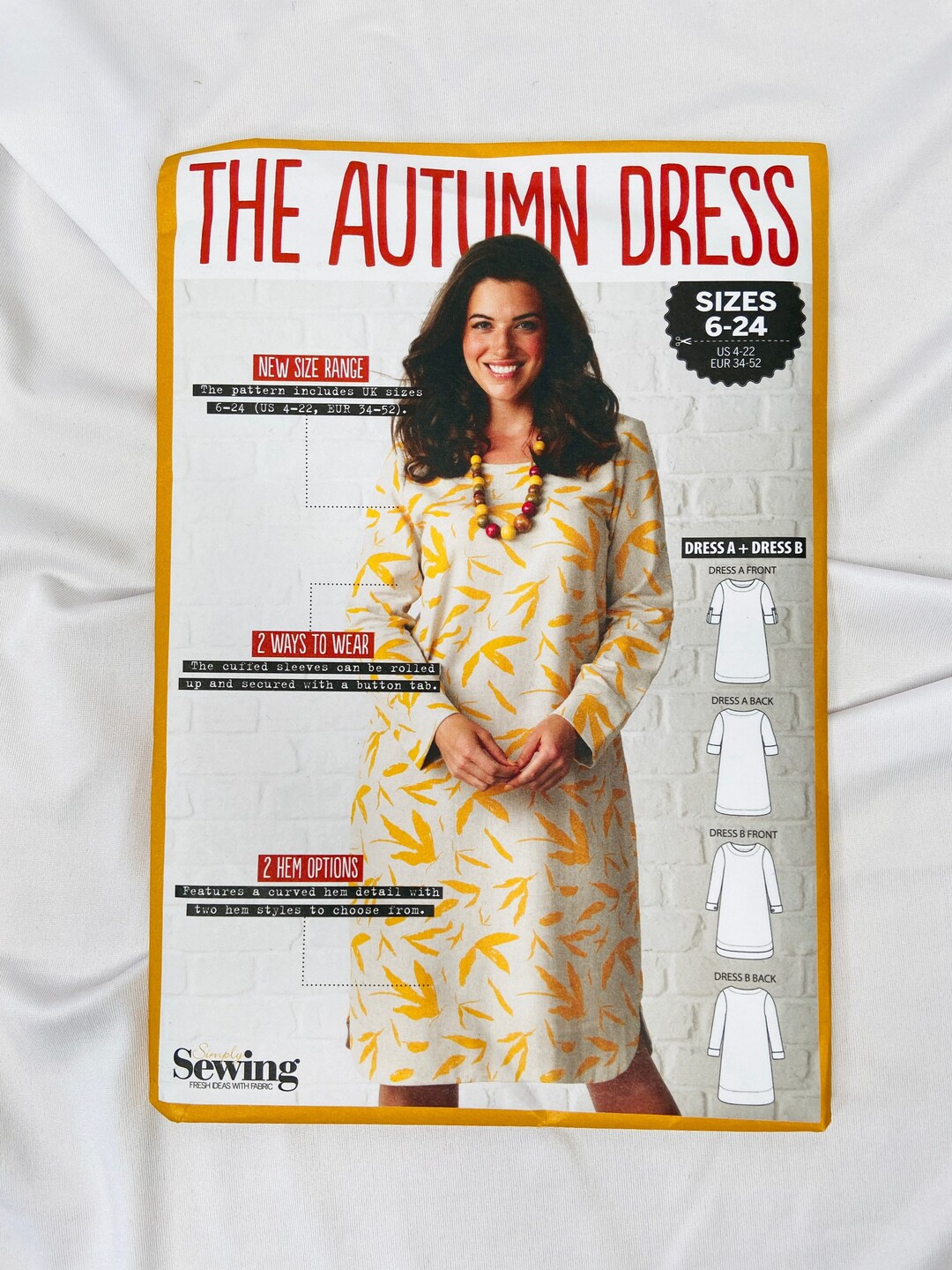 Simply Sewing Autumn Dress Pattern UNCUT Size 6-24 Long - Etsy UK