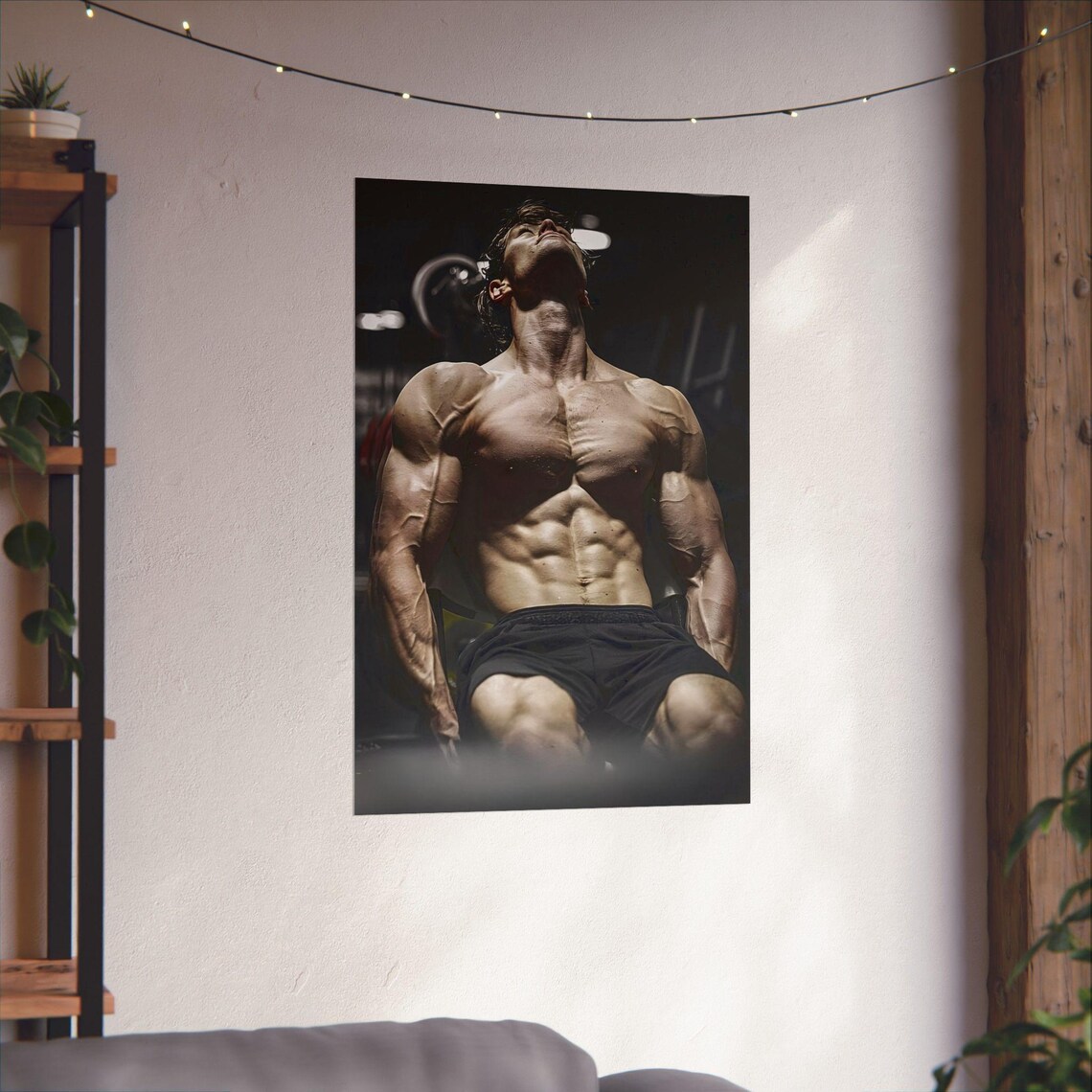 Fitness Influencer David Laid Aesthetics Poster, Gym Wall Art, Youtuber ...