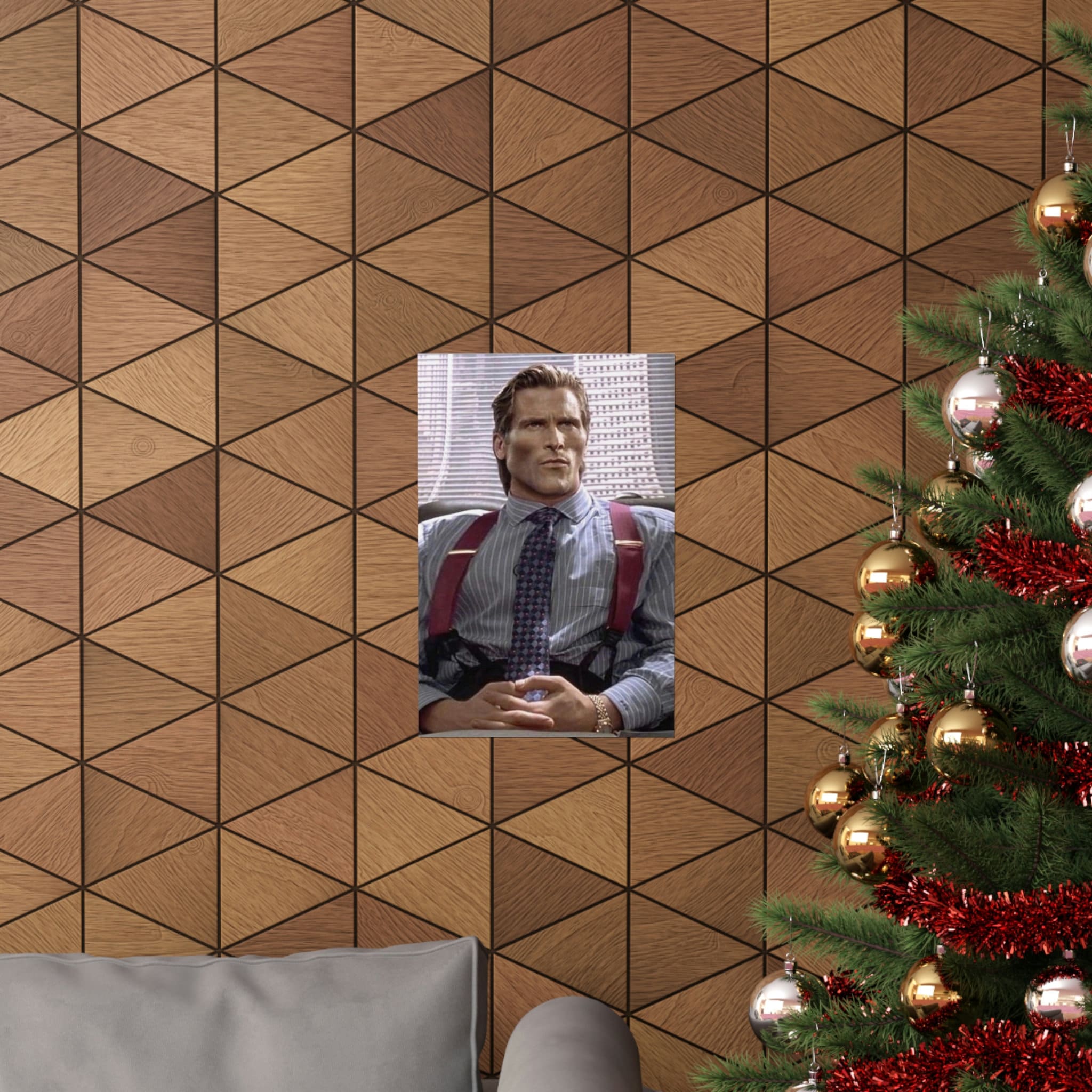 Patrick Bateman Giga Chad American Psycho Poster Etsy