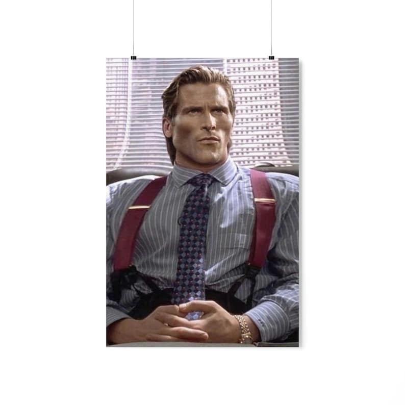 Patrick Bateman Giga Chad American Psycho Poster - Etsy UK