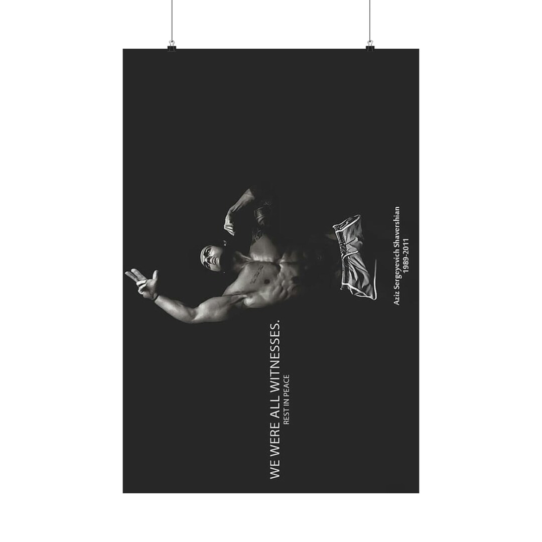 Zyzz We Are All Witnesses RIP Poster Horizontal - Etsy