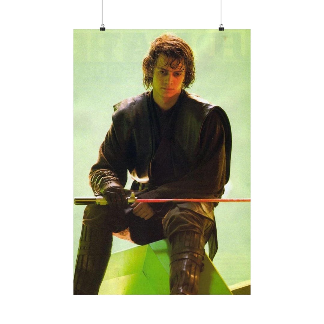 Hayden Christensen Behind the Scene Anakin Rare Poster. Star Wars Matte ...