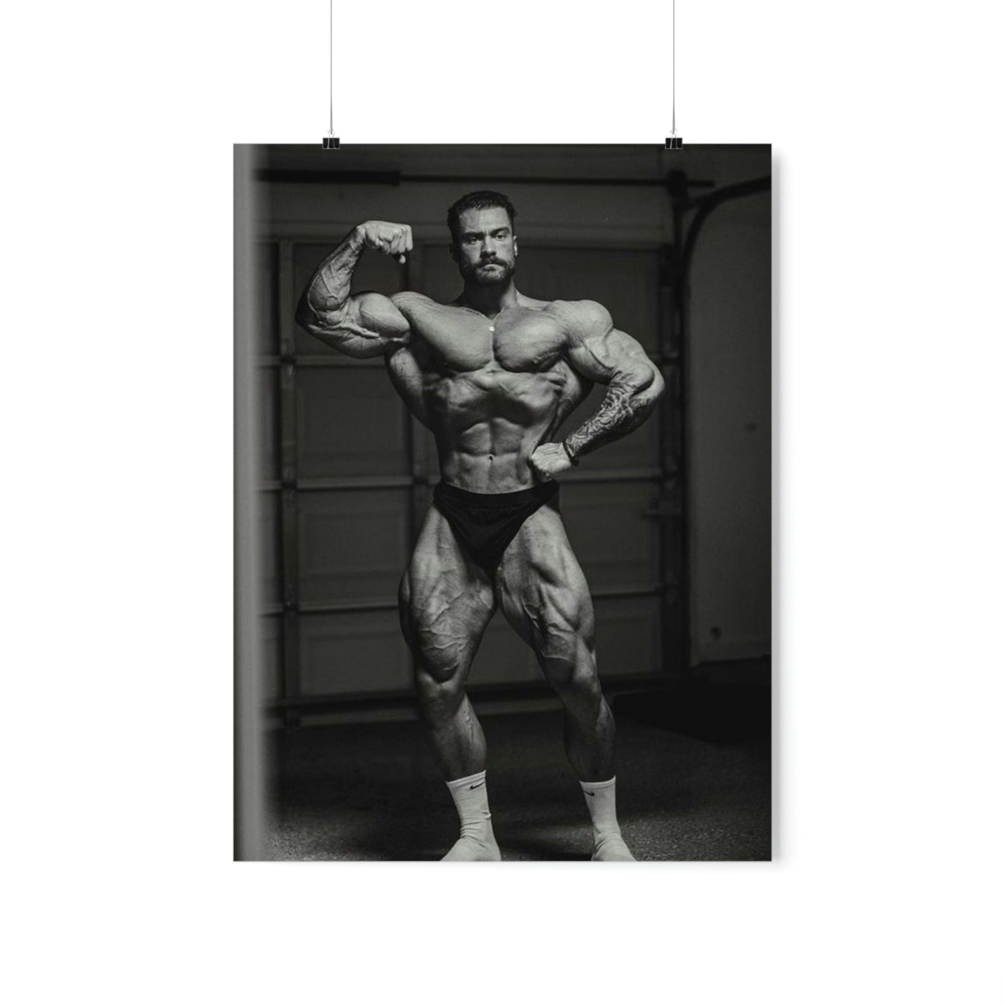 Chris Bumstead "Daddy CBUM" Posing Premium Posters