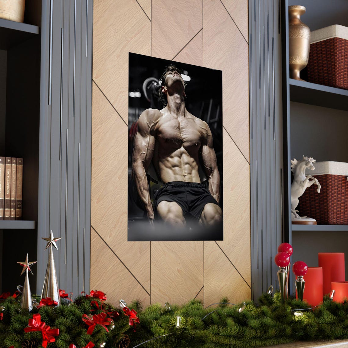 Fitness Influencer David Laid Aesthetics Poster, Gym Wall Art, Youtuber ...
