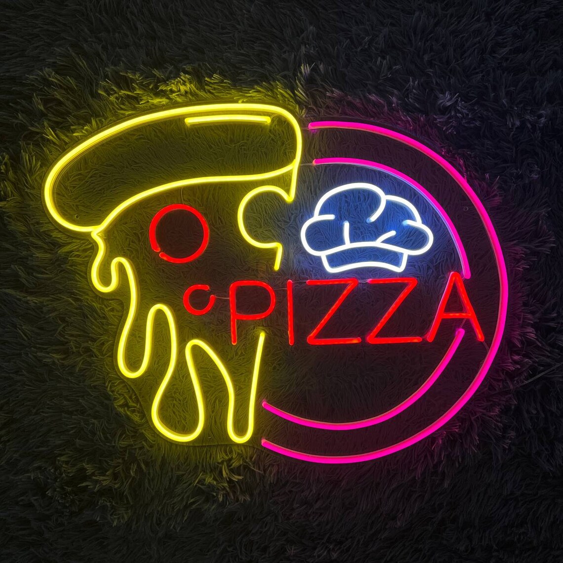 Pizza Neon Sign Pizza Led Sign Pizza Slice Led Sign - Etsy