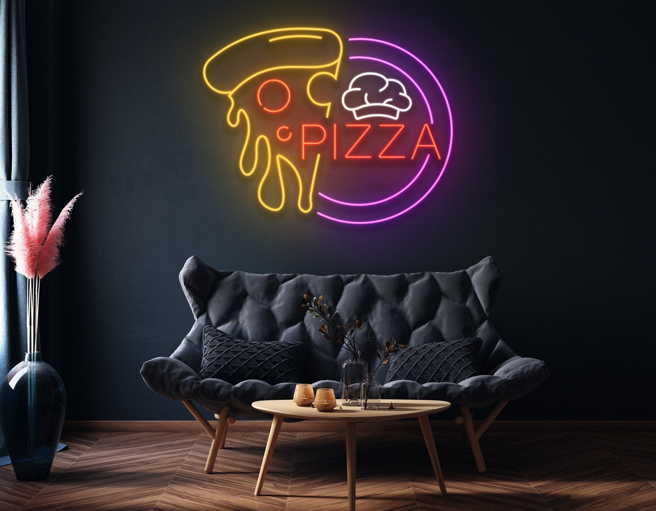 Pizza Neon Sign Pizza Led Sign Pizza Slice Led Sign - Etsy