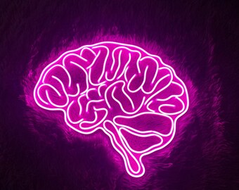 Brain Led Neon Sign - Etsy UK