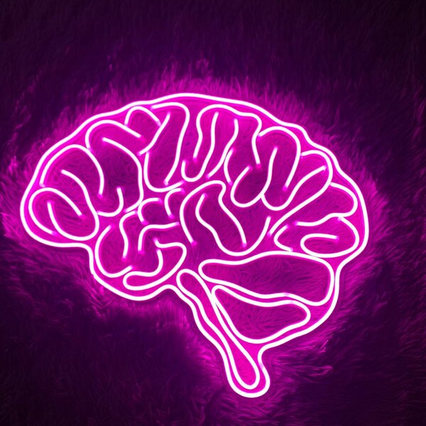 Neon Brain Light - Etsy