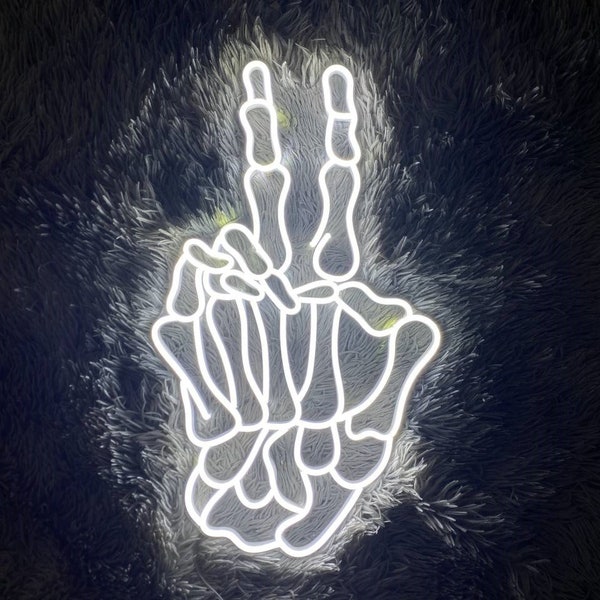 Neon Peace Sign - Etsy