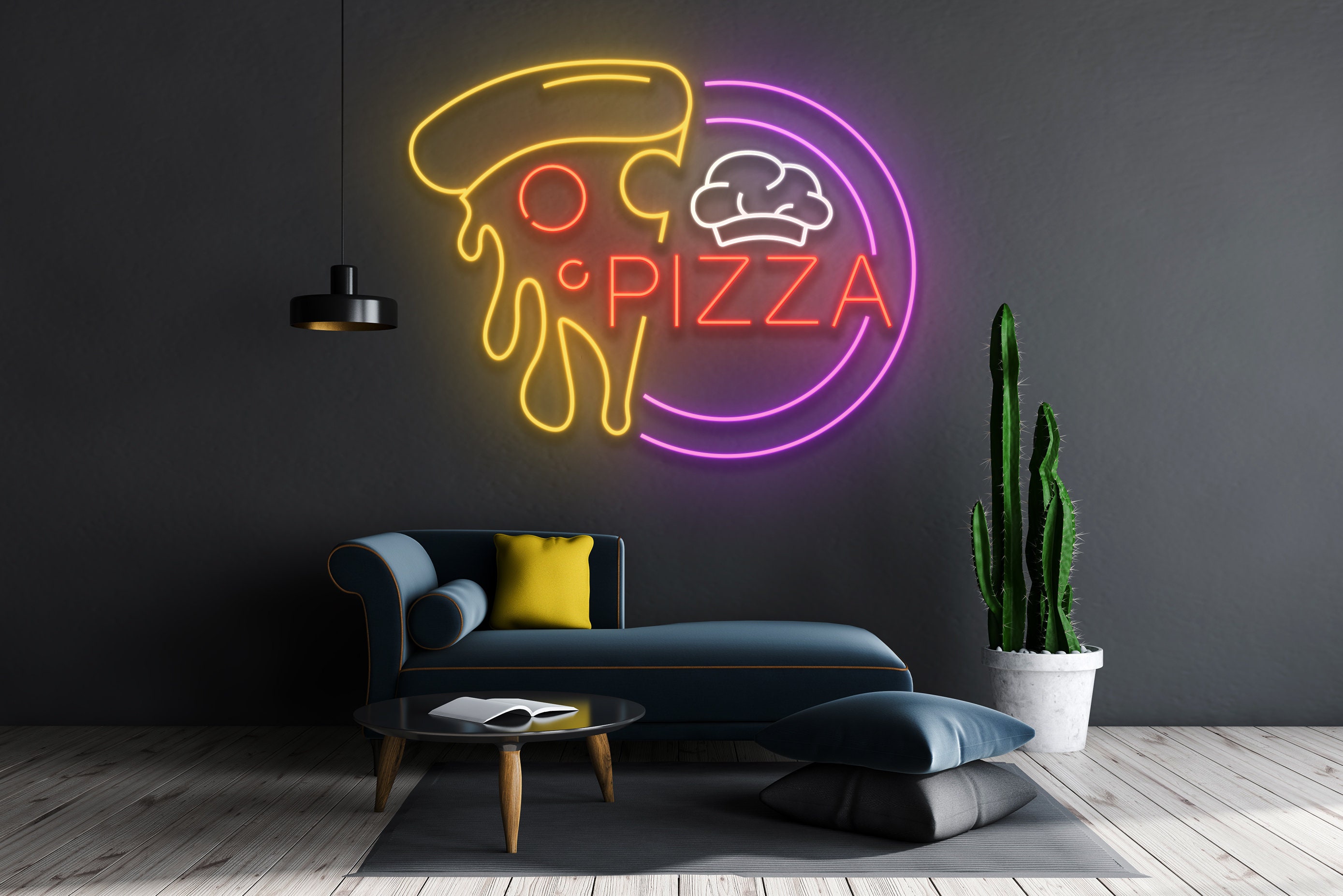 Pizza Neon Sign Pizza Led Sign Pizza Slice Led Sign - Etsy