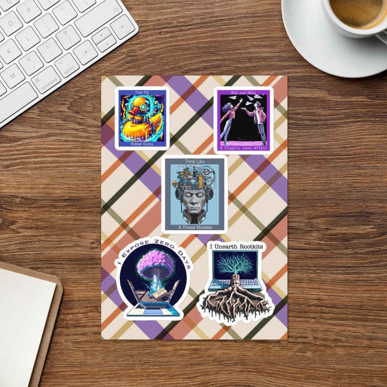 Cybersecurity Sticker Sheet 4 Pack 20 STICKERS! (cyberpunk/infosec/it ...