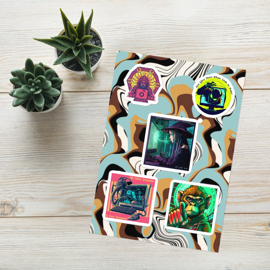 Cybersecurity Sticker Sheet - Etsy