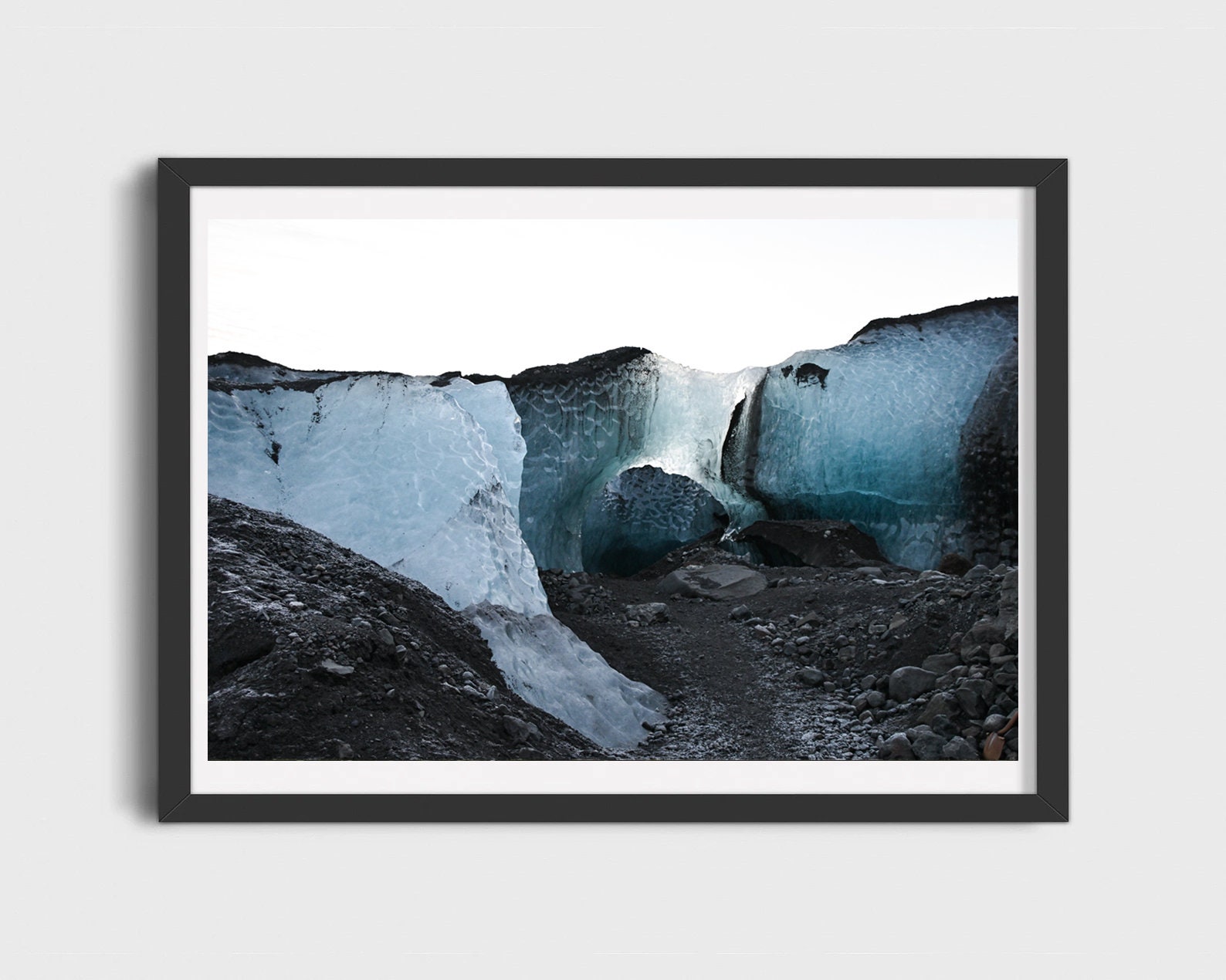 Iceland Art Print, Naturally Forming Ice Caves in Skaftafell ...