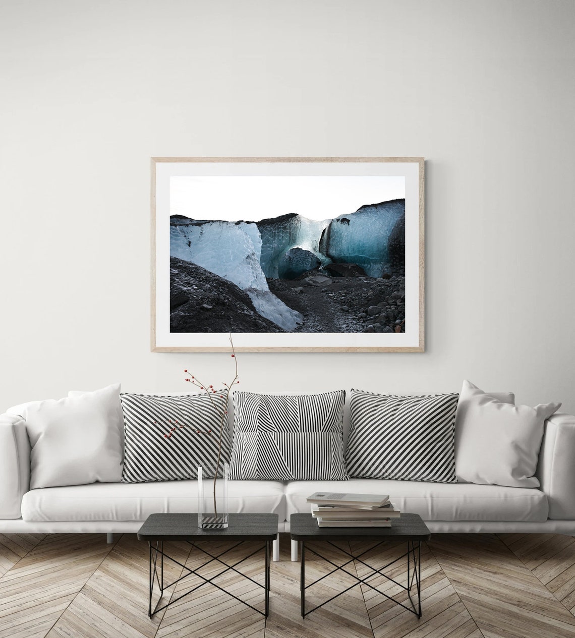 Iceland Art Print, Naturally Forming Ice Caves in Skaftafell ...