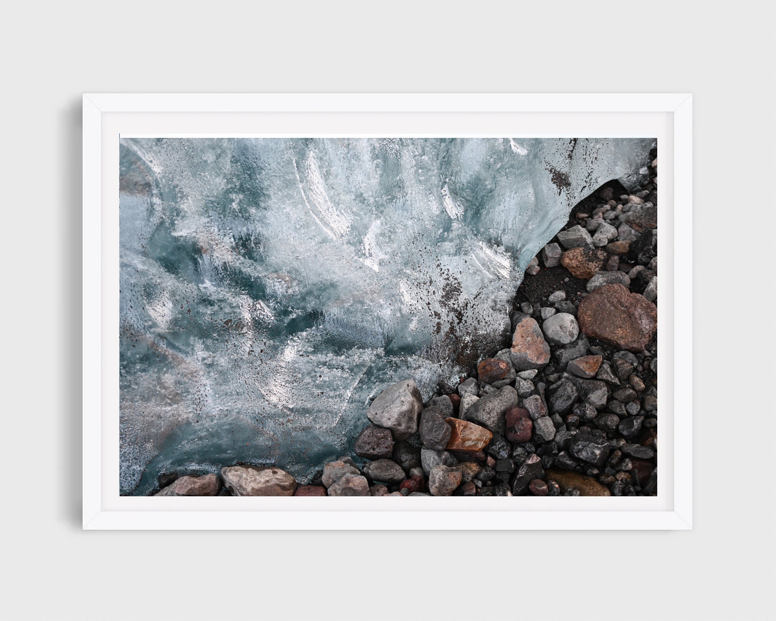 Iceland Art Print, Naturally Forming Ice Caves in Skaftafell ...