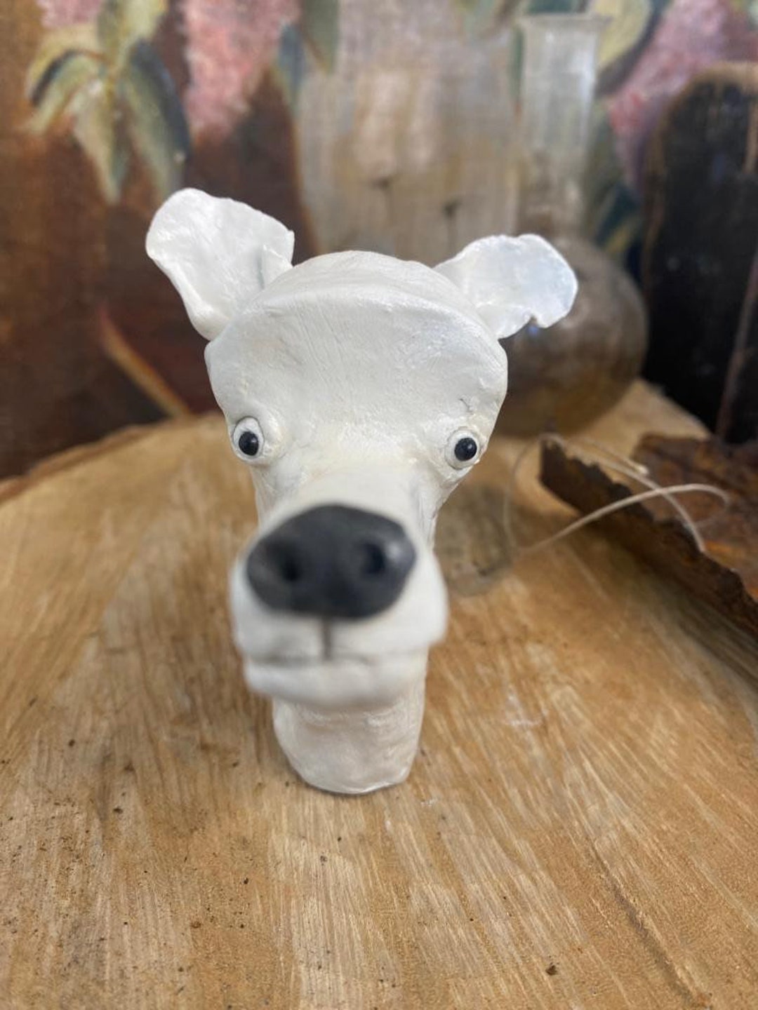 Handmade Original Clay Dog Sculpture - Etsy