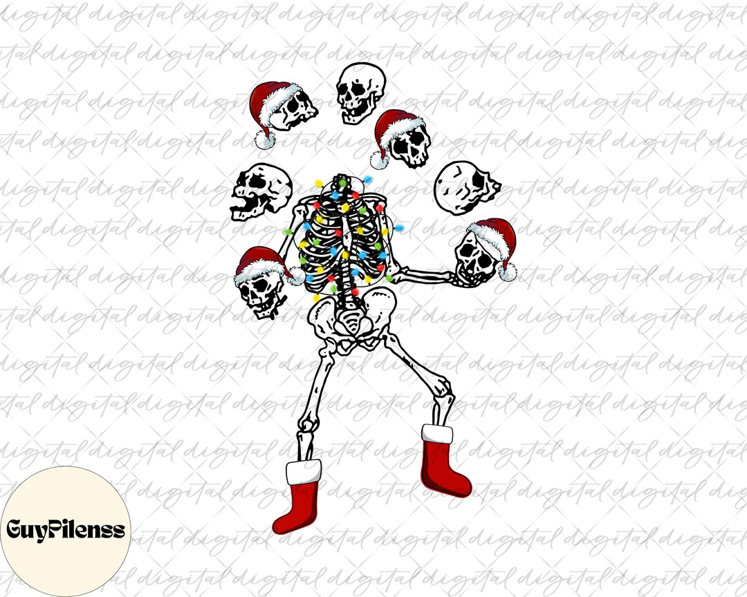 Skeleton Merry Christmas Png Dancing Skeleton Christmas - Etsy