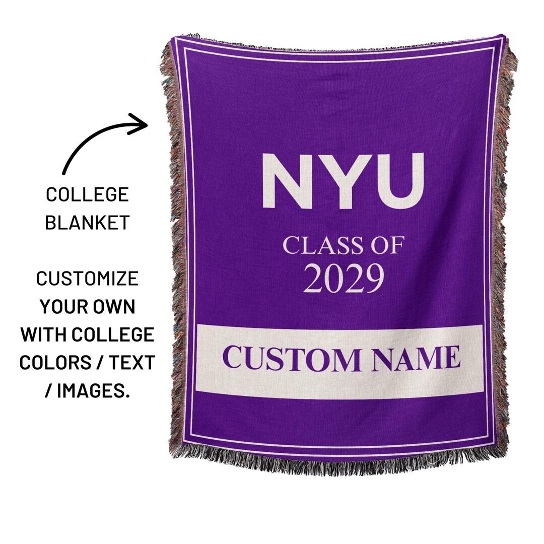 Custom College Blanket Dorm Party, Decor College University ...