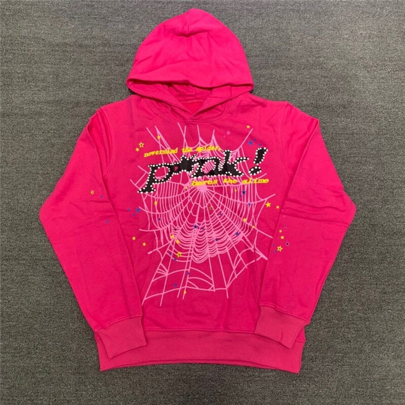Spider Worldwide Punk Hoodie Pink Etsy