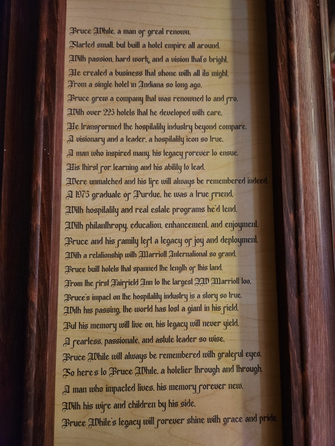 Personalized Laser Engraved Poems - Handcrafted Custom Gifts for Any ...