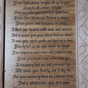 Personalized Laser Engraved Poems - Handcrafted Custom Gifts for Any ...