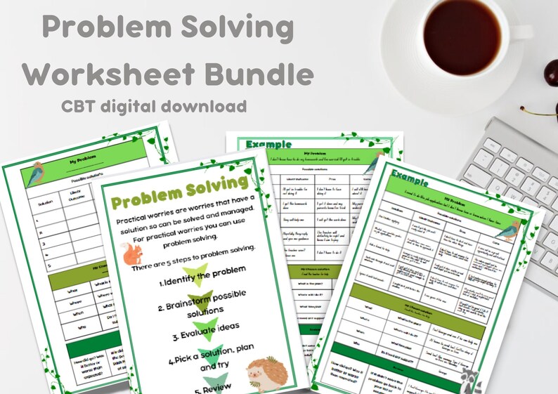 CBT Worksheet- Problem Solving. Therapy Worksheet, Psychology Resources ...