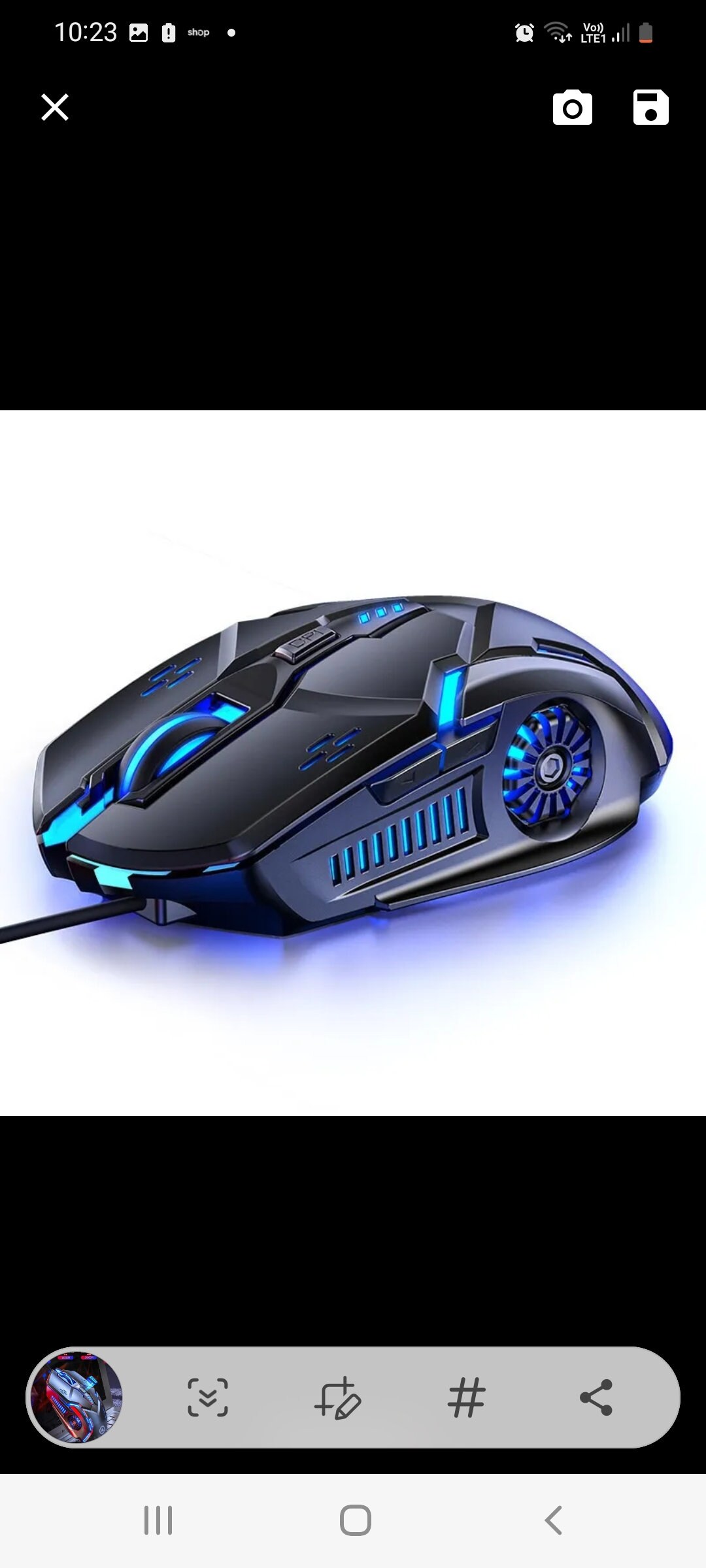 Aqua Blue Gaming Mouse - Etsy