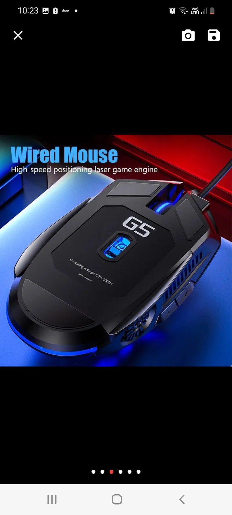 Aqua Blue Gaming Mouse - Etsy