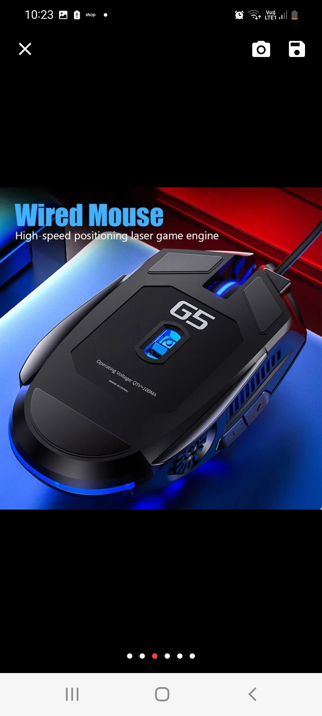 Aqua Blue Gaming Mouse - Etsy